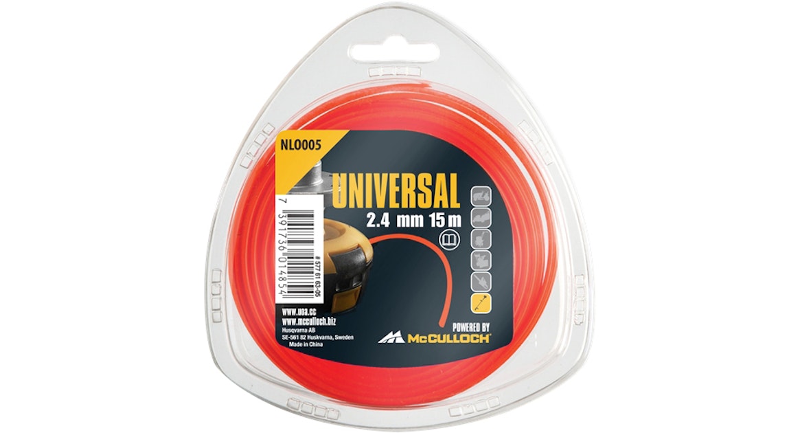 UNIVERSAL TRIMMERISIIMA UNIVERSAL PYÖREÄ 2,4MMX15M | Trimmerit | Onninen
