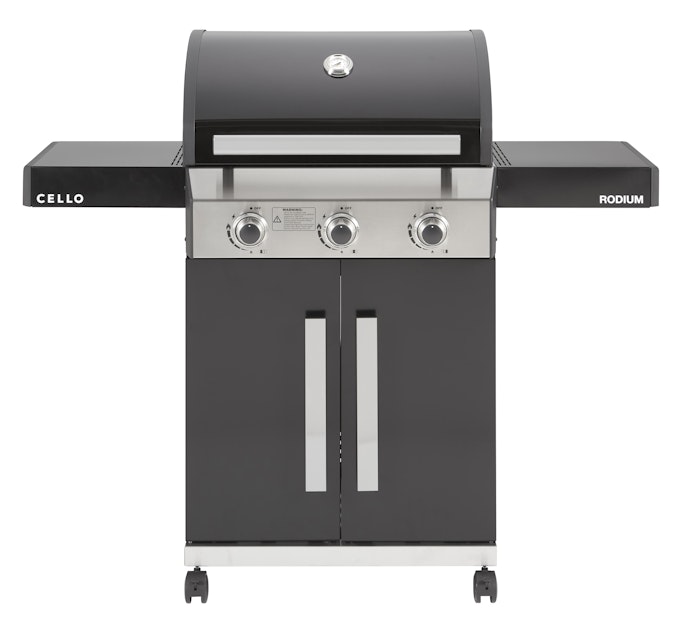 GASOLGRILL CELLO RODIUM3 BLACK | Onninen