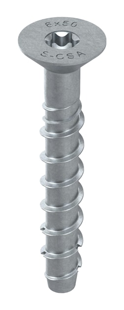SORMAT CONC SCREW SORMAT S-CSA CS 6X50/10/15 ZINC PLATED 100PCS ...