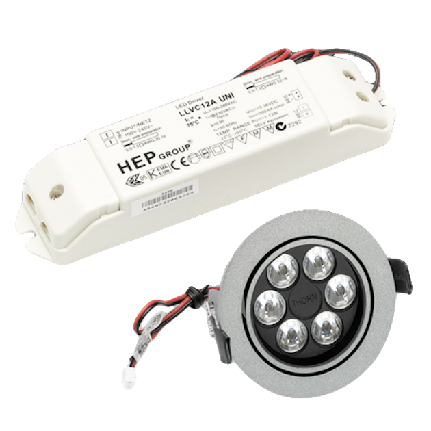 THORN UPPOASENNUSVALAISIN D-CO LED LED DL 6x1,2W 3K 35D | Alasvalot ...