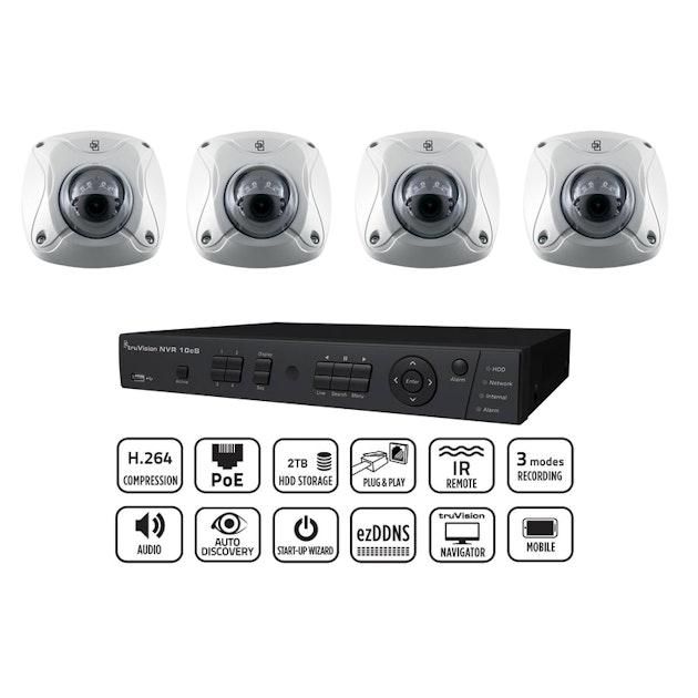 UTC FIRE & SECURITY TRUVISION TVN 10 IP VIDEO KIT TVN 10, 4-CH IP VIDEO ...
