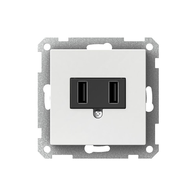 SCHNEIDER ELECTRIC EXXACT TELE OUTLET USB OUTLET, WHITE | Av-Outlets ...