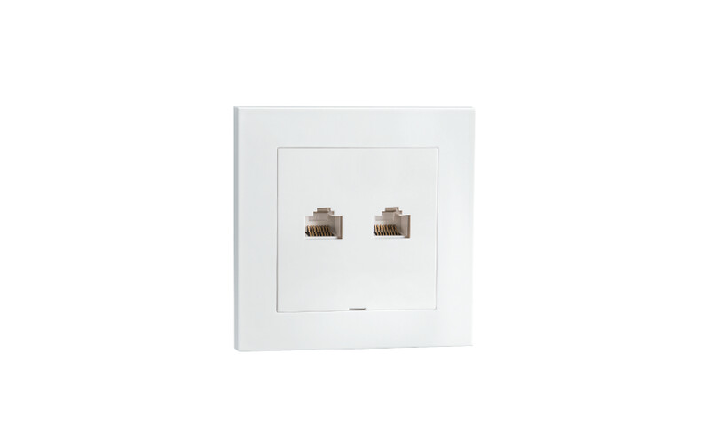 SG TELE OUTLET INSTALL RJ45 WHITE RECESSED CAT6 | Communication Network ...