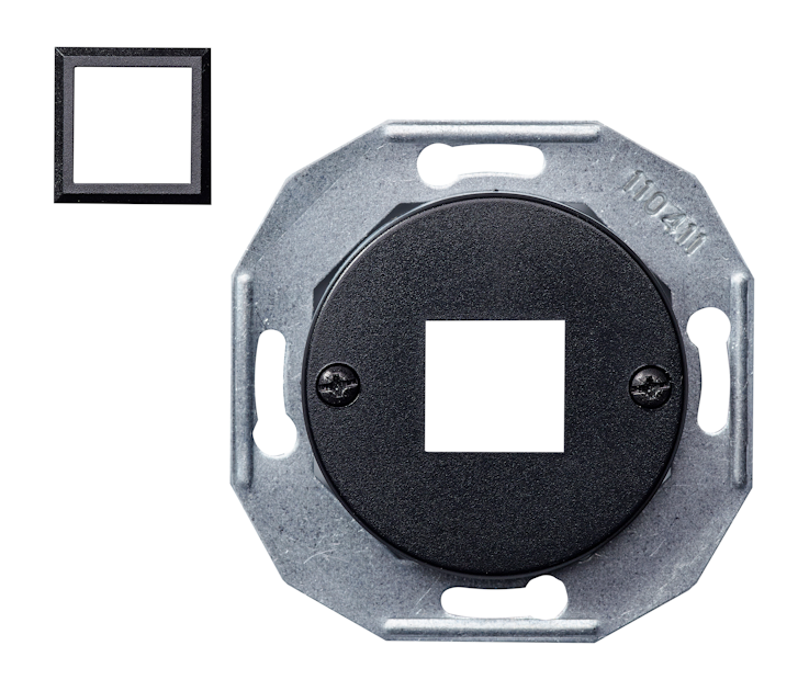 SCHNEIDER ELECTRIC RENOVA LEXCOM OUTLET 1XLEXCOM 125/250 C-PLATE BLACK ...