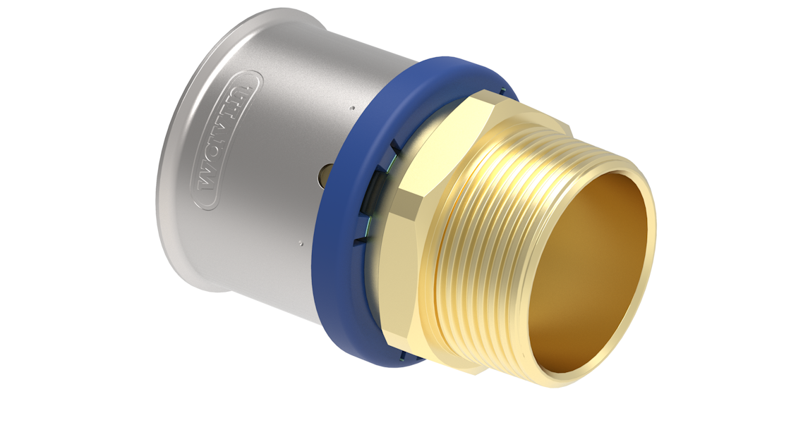 WAVIN STRAIGHT COUPLING MT TIGRIS 50x1 1/2 M1 DR | Multilayer Fittings ...