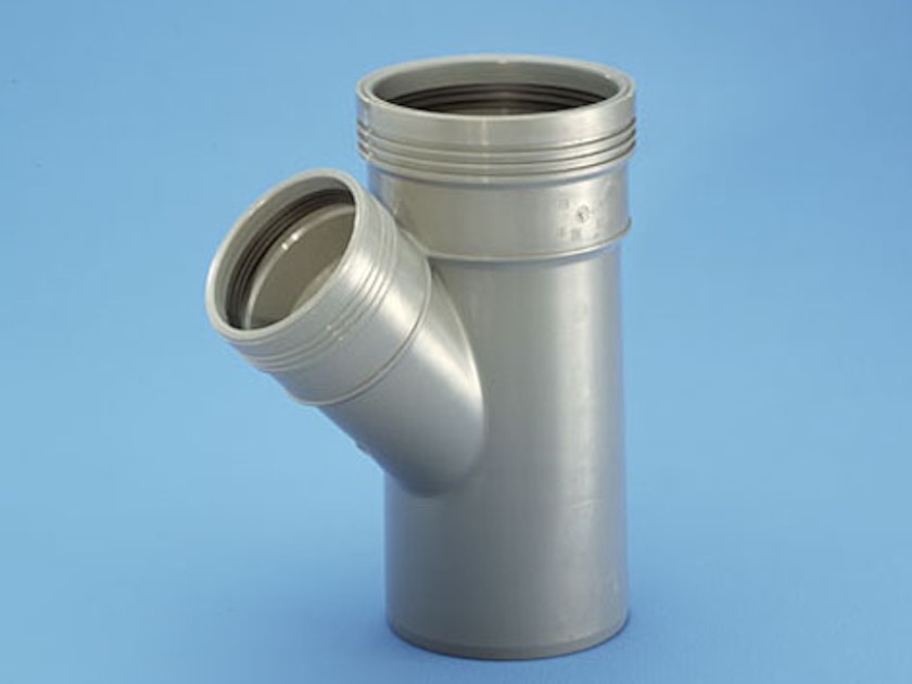 WAVIN HT BRANCH WAVIN 50x50x45 PP | Sound absorbing plastic sewage ...