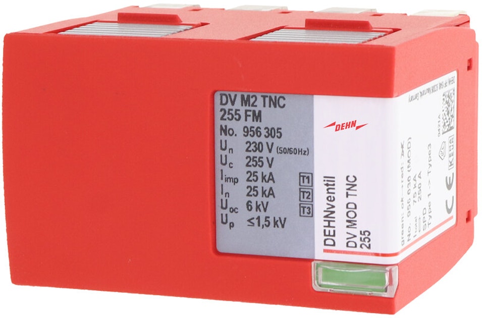 DEHN+SÖHNE SURGE ARRESTER EQUIPP. ACESS DV MOD TNC 255 | Surge ...