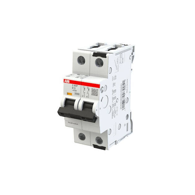 ABB SMART BUILDINGS CIRCUIT BREAKER S300P 2-POLE D-CHAR. 3A | Circuit ...