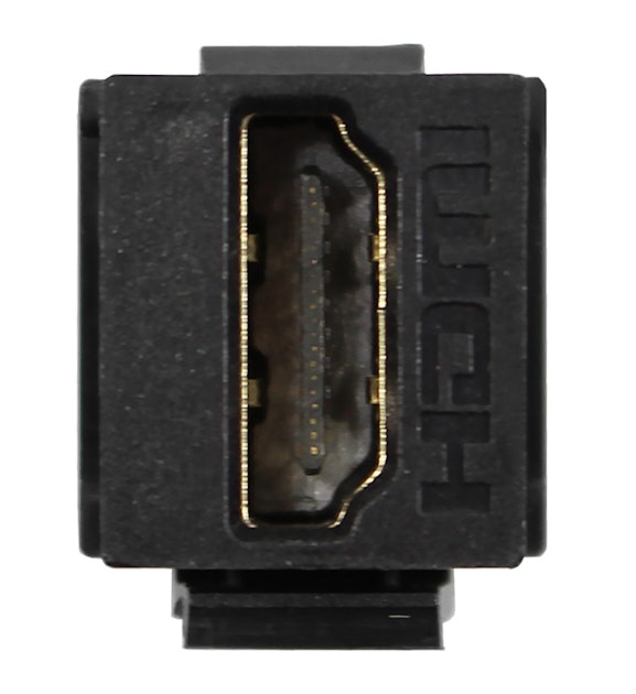 FSR COUPLING PLATE HDMI F/F CONNECTOR BLACK | Cable Ducts | Onninen