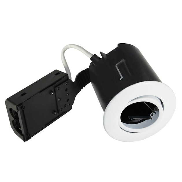 NORDTRONIC DOWNLIGHT QUICK INSTALL HIGH IP44 7,5W30 96MMWH ROUND NOLIG ...