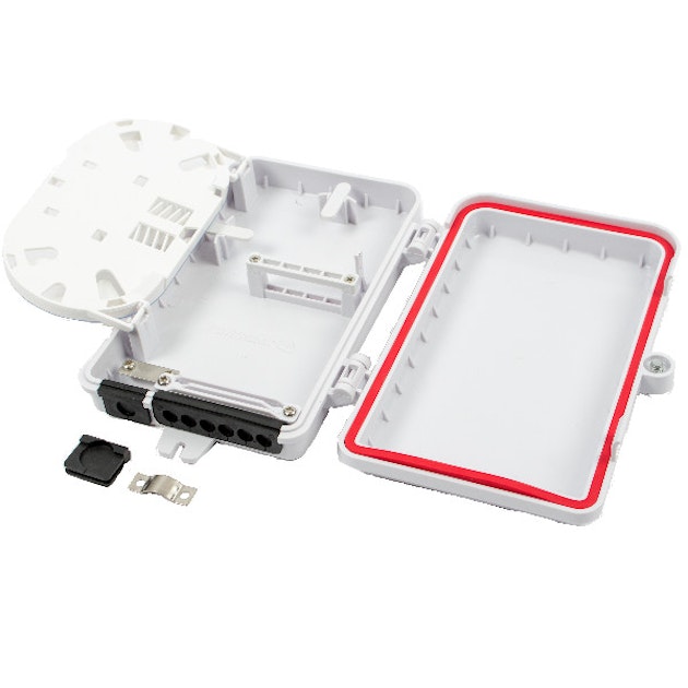 HEXATRONIC DISTRIBUTION BOX HEXATRONIC FTTH WALL OUTLET 4F HEX | Fibre ...