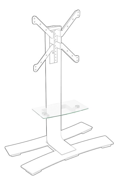 ERARD AV-EQUIPMENT AV DEVICE SHELF WHITE | Av-Accessories | Onninen