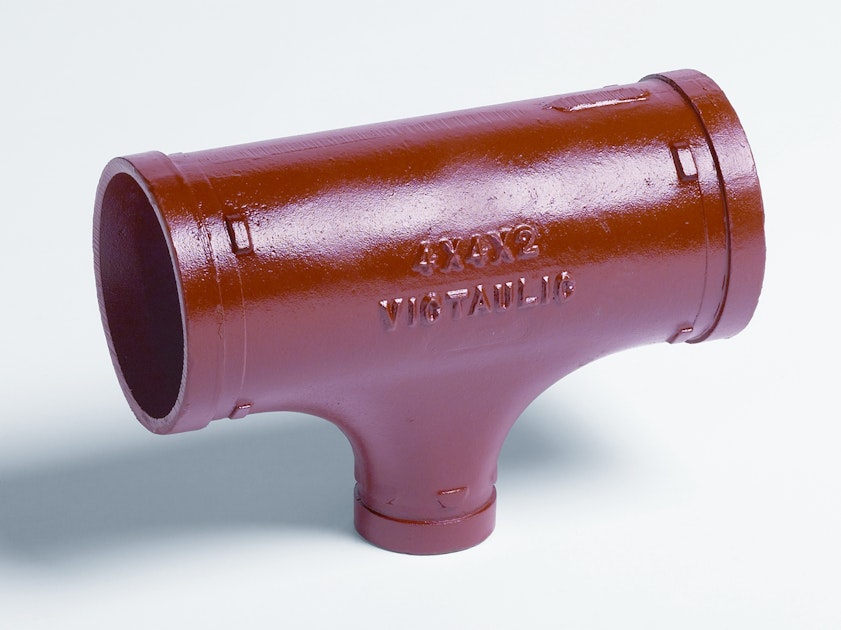 VICTAULIC F/025 REDUCING TEE DN150-DN125 STYLE 25 ORG | Groove ...