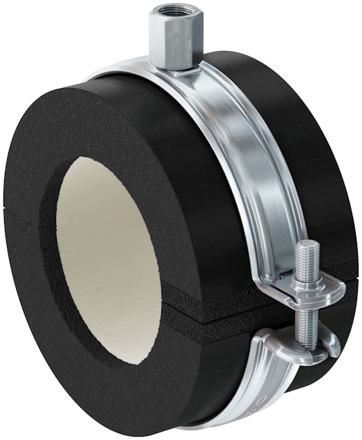 FISCHER REFRIGERATION PIPE CLAMP FRSK 108-110mm M8/M10 INSULATED | Pipe ...