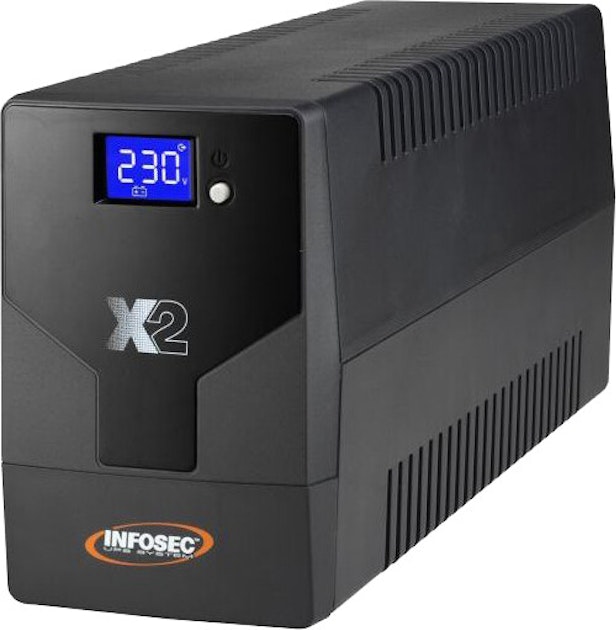 FSM UPS LINE-INTERACTIVE INFOSEC X2 LCD IEC 1000VA/480W | UPS-laitteet ja tarvikkeet | Onninen