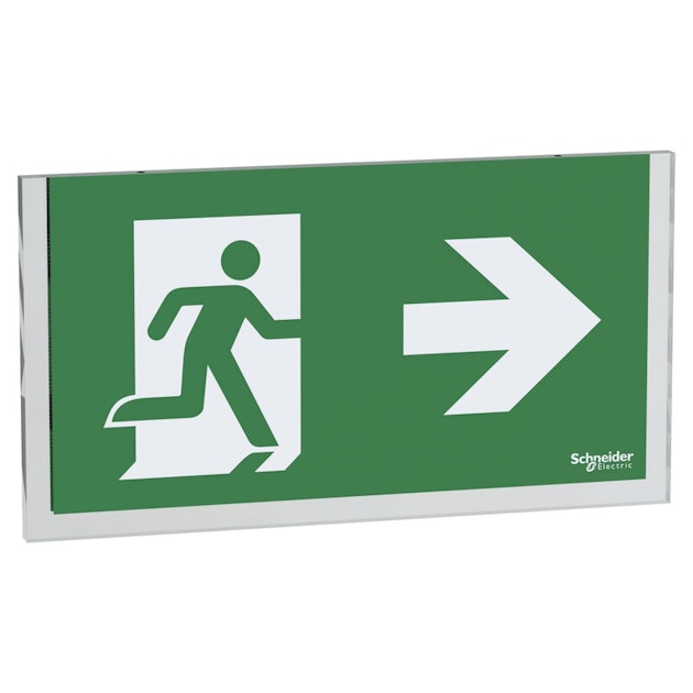 SCHNEIDER ELECTRIC EMERGENCY LIGHT PICTO TREND EXIT SIGN KIT RIGHT/LEFT ...