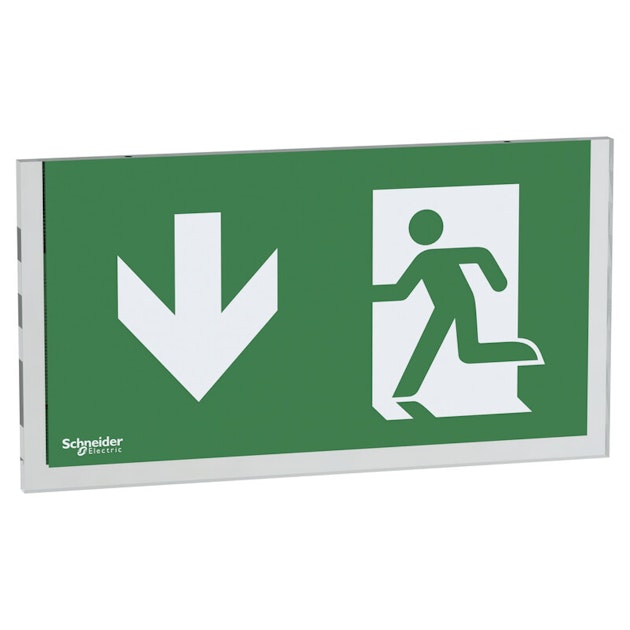 SCHNEIDER ELECTRIC EMERGENCY LIGHT PICTO TREND EXIT SIGN KIT DOWN/DOWN ...