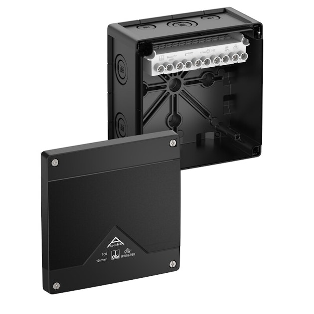 SPELSBERG JUNCTION BOX INDUSTRIAL ABOX PRO 100-10MM2/SW BLACK | Surface ...