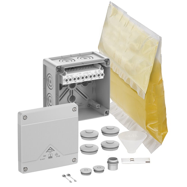 SPELSBERG JUNCTION BOX INDUSTRIAL ABOX PRO XT-6MM2 GEL BLACK | Surface ...