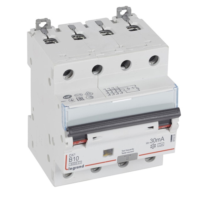 LEGRAND RESIDUAL CURRENT DEVICE, RCBO RCBO, 4 POLE, B10, 30MA, A | Circuit Breakers | Onninen