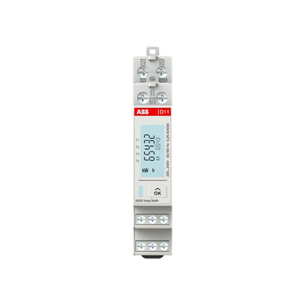 ABB SMART BUILDINGS ENERGY METER ABB 1P, 40A, MID CL.B, M-BUS | Energy ...