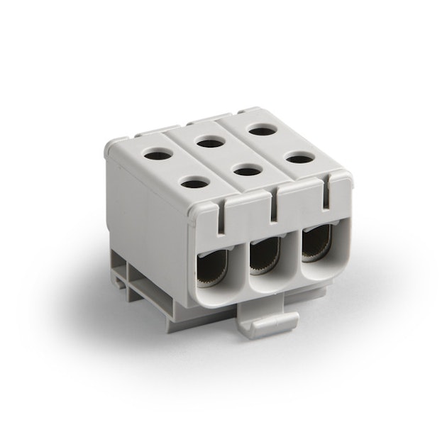 UNIVERSAL TERMINAL BLOCK KE61.03 3-P 2.5-50MM2 GREY | Universalklemmer ...