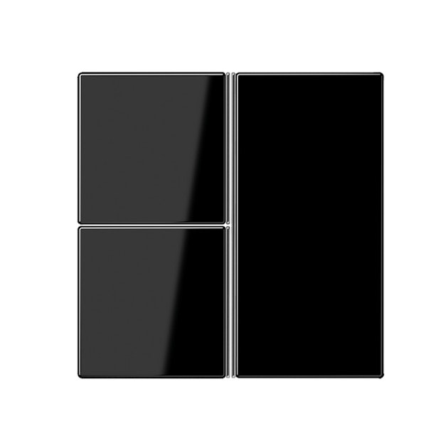 JUNG PUSH-BUTTON KNX COVER KIT 3-G. COMPLETE, BLACK | Installation Bus Systems | Onninen