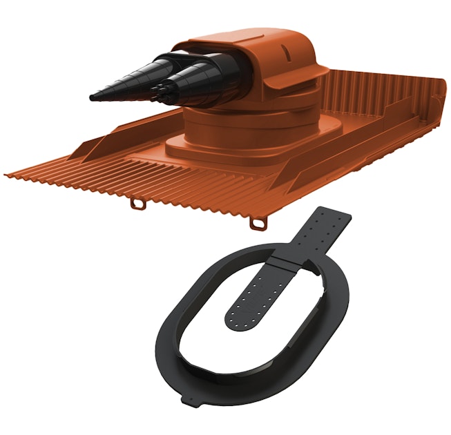 VILPE KATTOLEVY VILPE CLICK SOLAR UNITILE TIILENPUNAINEN | Pientalon ilmanvaihto | Onninen