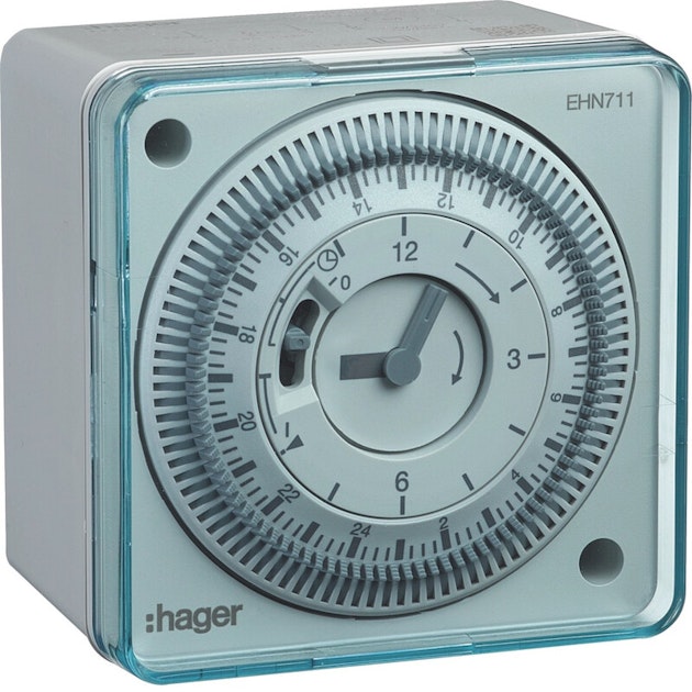 HAGER TIME SWITCH ANALOG EHN711 24H 1CO 13A RES. | Switches | Onninen