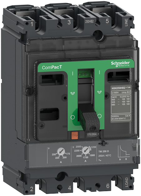 SCHNEIDER ELECTRIC KOMPAKTIKATKAISIJA COMPACT NSX250R 200kA 3P 200A ...