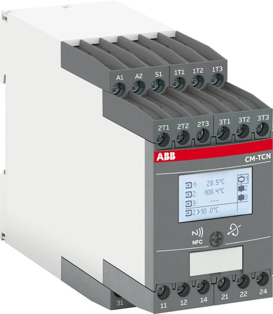 ABB TEMPERATURE MONITORING RELAY CM-TCN.011S | Heat And Thermal Relays ...