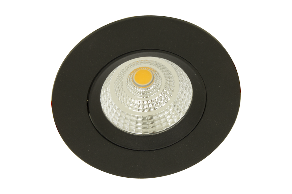 CARA downlight 7w sort svart,IP44,560lm,2700k,7w | Downlight for LED ...