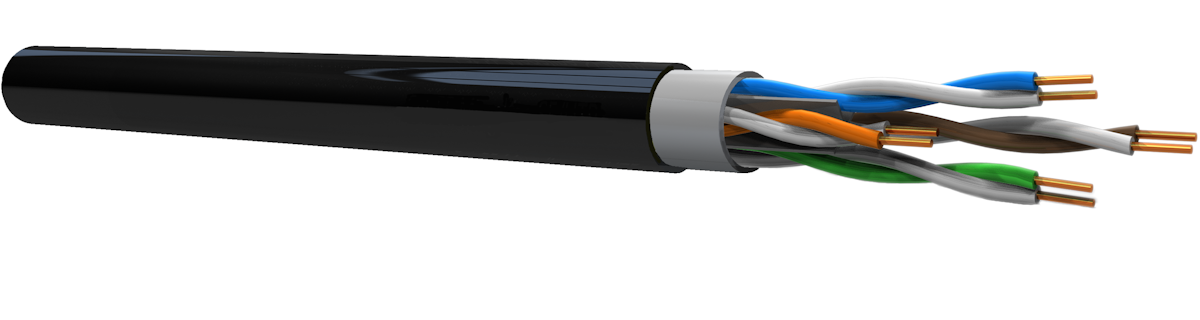 CAT6 UTP/mPE 4x2x0.5mm² E-100m | Parkabel | Onninen AS