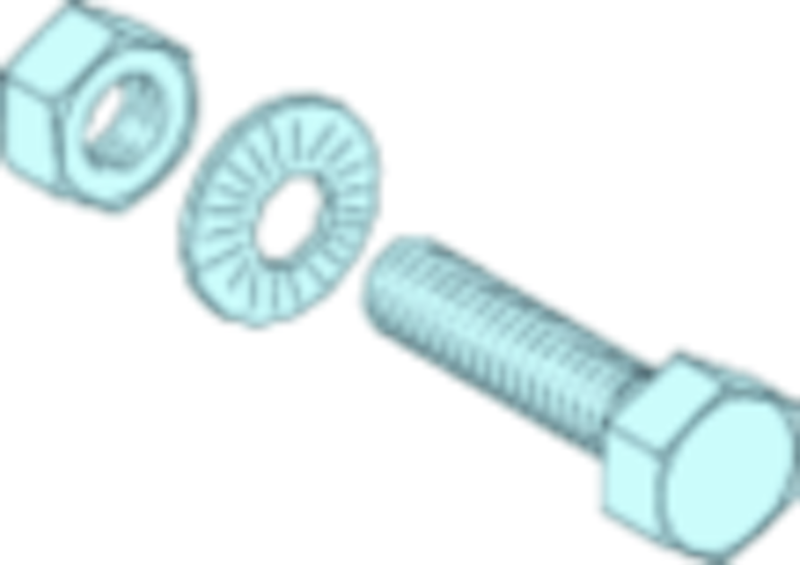 BOLT/MUTTER/SKIVE-20STK M8X35 F/SKINNER | Hjelpeutstyr for ...