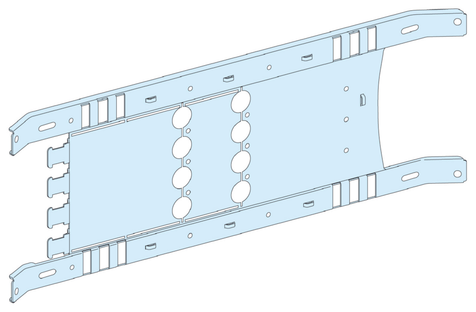 MONT.PLATE NSX100-250 HOR. 4P PRISMA P | Diverse | Onninen AS