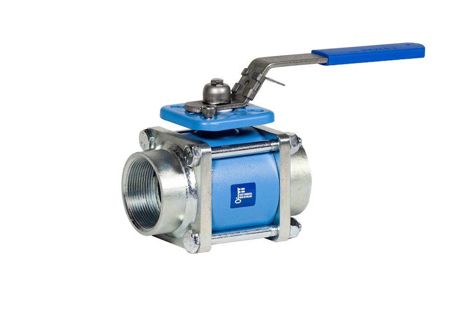 JOUKA BALL VALVE STEEL, INT. THREADS DN40 PN25 JOUKA PTFE | Stainless ...