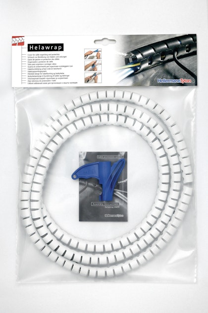 HELLERMANNTYTON SIDONTASPIRAALI HWPP16L2 VALKOINEN 2M | Johdinsiteet muovia | Onninen