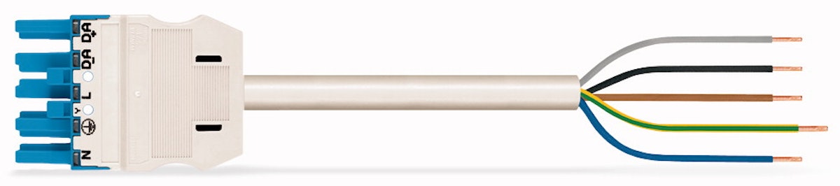 WAGO INTERCONNECTING CABLE DALI SOCKET/FREE 5x1.5mm2, 5m, WH | Other ...