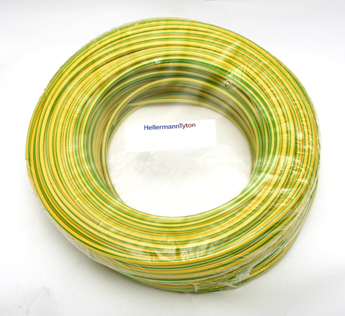 HELLERMANNTYTON PVC-TUBING PVC 2MM YELLOW-GREEN 100M | Cable Insulation ...