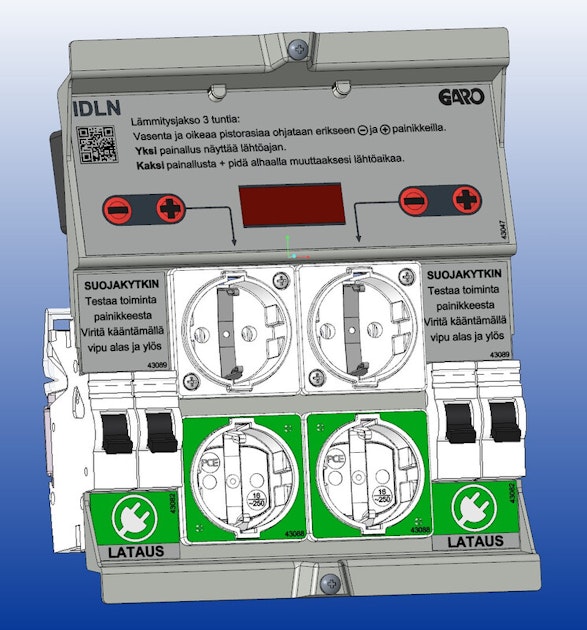 GARO OUTDOOR DISTRIBUTION BOX GARO IDLNM-3HRS 216-2 KWH-MODBUS ...