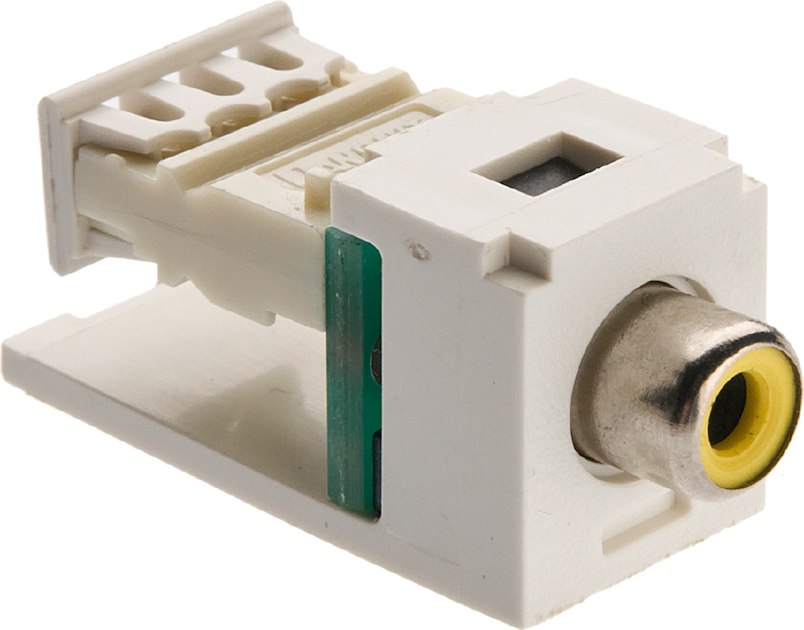 HAGER AV MODULE 1F CINCH WHITE/YELLOW | Other Domestic Switching ...