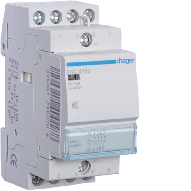 HAGER KONTAKTORI HAGER ESC426S 4a 25A k.230V hur | Kontaktorit | Onninen