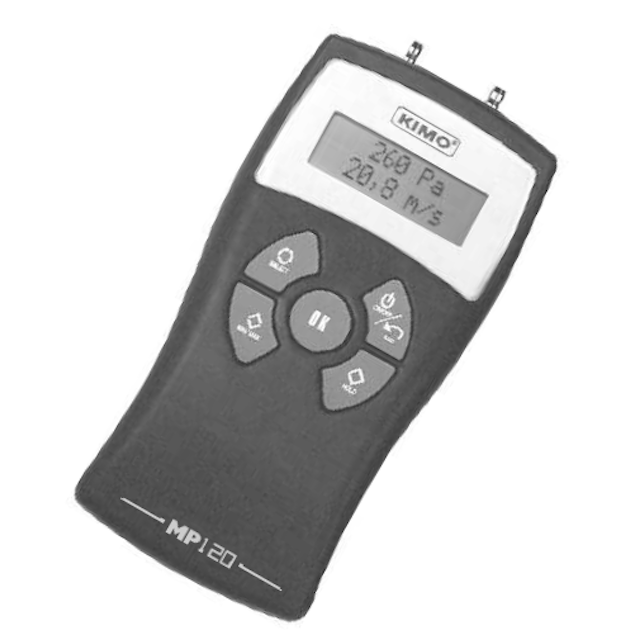 KIMO MIKROMANOMETRI KIMO MP 120 0-1000PA, 2-40M/S | Ilmavirtamittarit ...