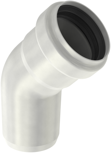 ACO BEND WITH SOCKET ACO 50/45 | Stainless steel sewage pipe and ...