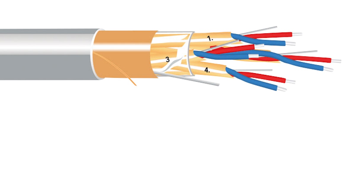 HELKAMA INSTRUMENTATION CABLE-HF KJAAM-HF 2x(2+1)x0,5+0,5 200m ...