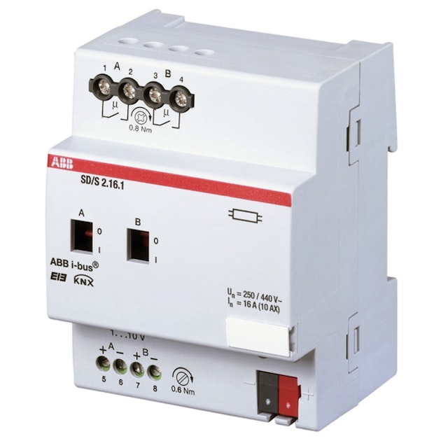 ABB DIMMER KNX 230VAC, 2x10A, 1-10V | Installation Bus Systems | Onninen