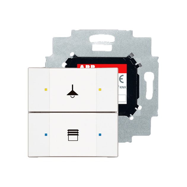 PUSH-BUTTON KNX DAVOS/STUDIO WHITE | Lagersalg | Onninen AS