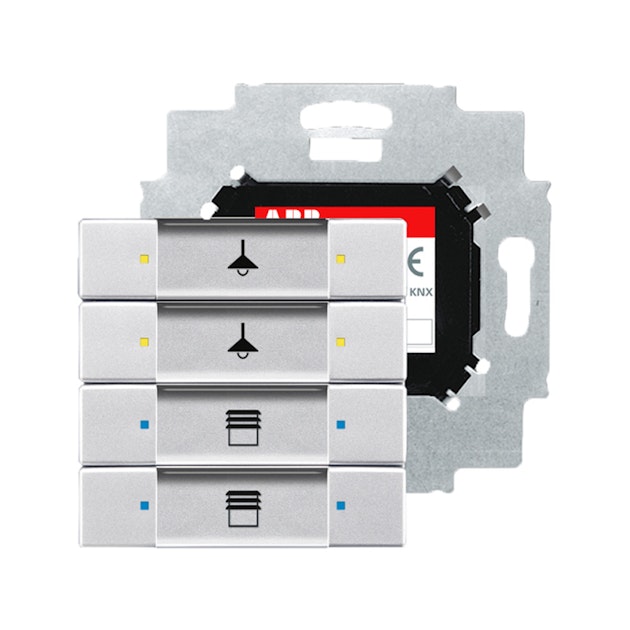 ABB PUSH-BUTTON KNX DAVOS/STUDIO WHITE | Installation Bus Systems | Onninen