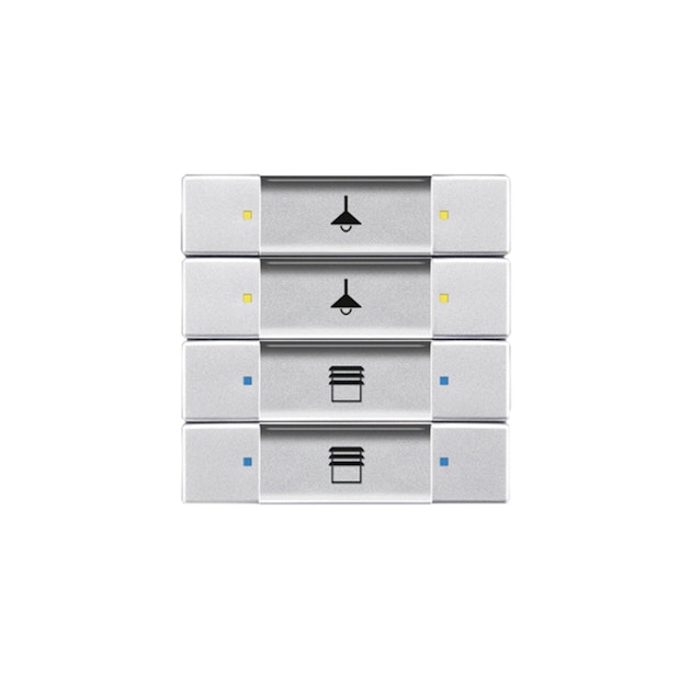 ABB PUSH-BUTTON KNX ALUMINIUM SILVER | Installation Bus Systems | Onninen