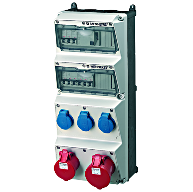 MENNEKES COMBINATION UNIT AMAXX 940005 32A 16A 3XSCHUKO MCB+VV ...